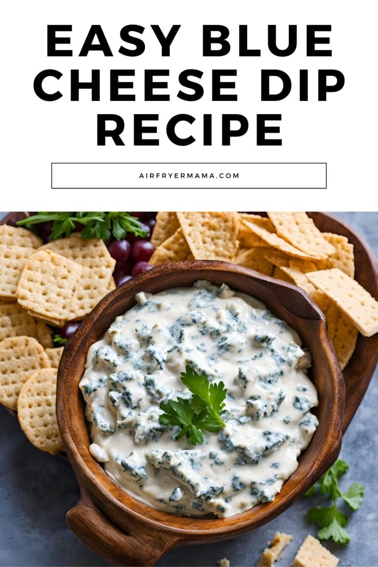Easy Blue Cheese Dip Recipe - Creamy and Tangy Party Favorite