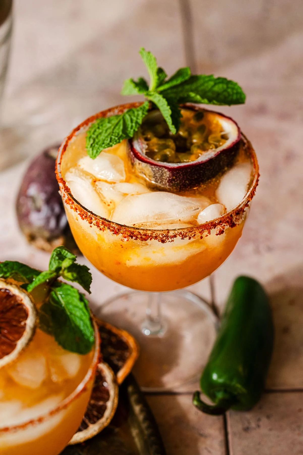Tropical Passion Fruit Tequila Cocktail Recipe